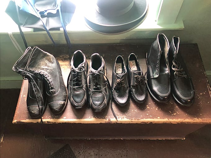 A family's footwear lineup that tells more stories than a Netflix series&mdash;practical, durable, and completely trend-resistant for generations.