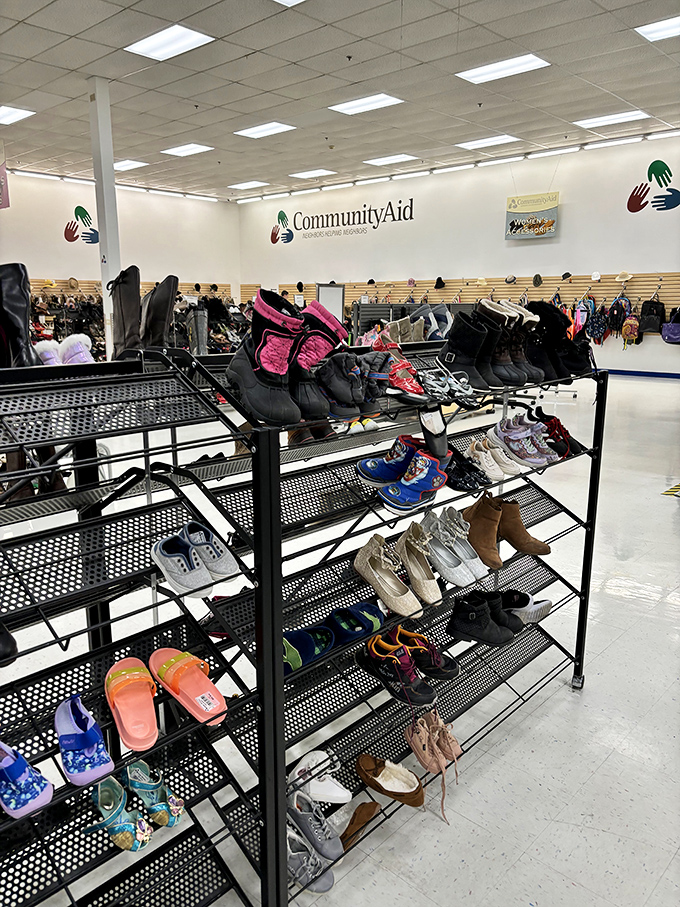 The shoe section offers footwear for every occasion, from beach flip-flops to winter boots, all at prices that won't step on your budget.
