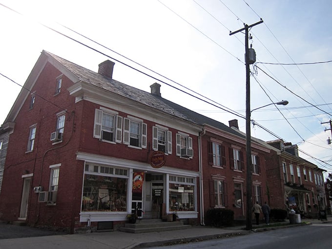 This historic brick storefront has witnessed generations of Strasburg commerce, its classic lines and display windows practically whispering tales of shopkeepers past.