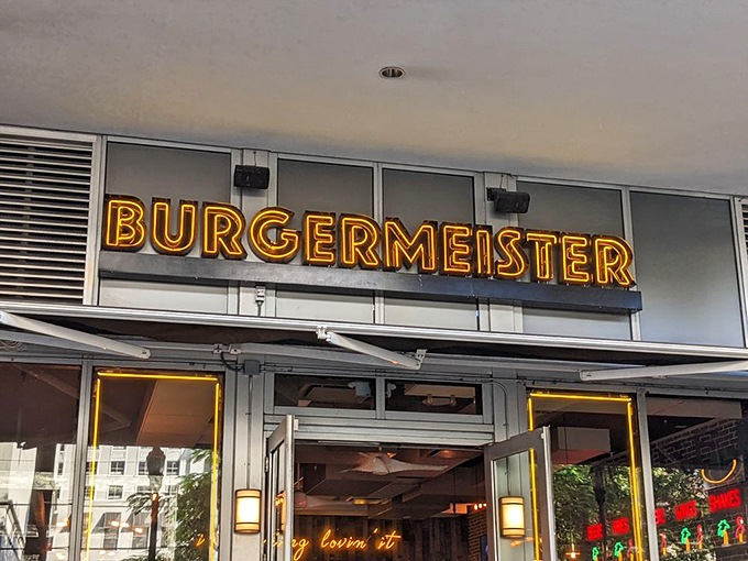 The Burgermeister sign doesn't just mark a restaurant&mdash;it's a beacon of hope for the hungry souls of Brickell.