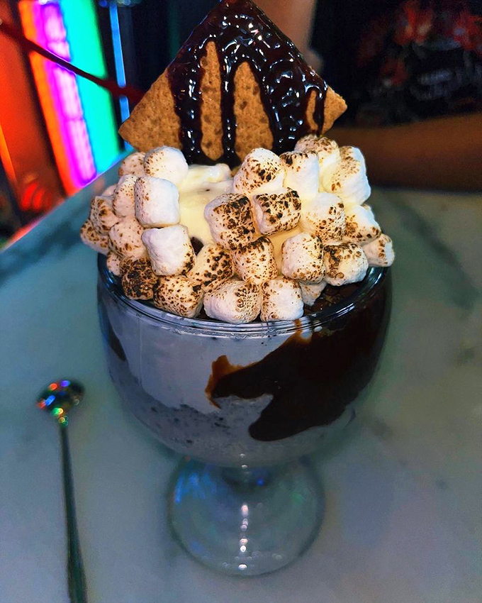 S'mores in a glass? Genius! Toasted marshmallows, chocolate, and graham crackers come together in this campfire-inspired dessert that requires no mosquito repellent.