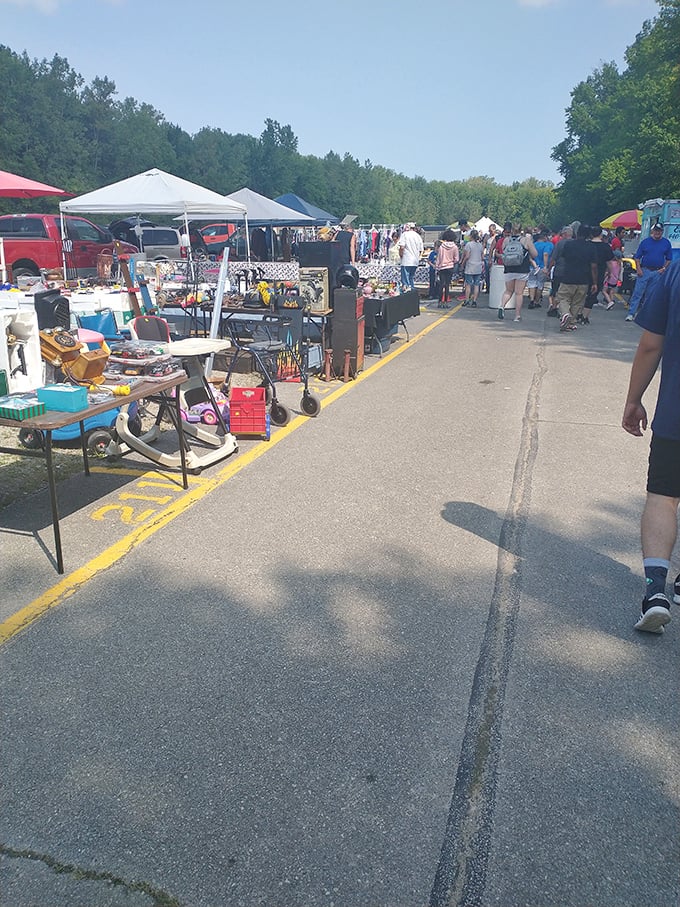 The outdoor market extends the adventure beyond four walls into fresh air and sunshine.