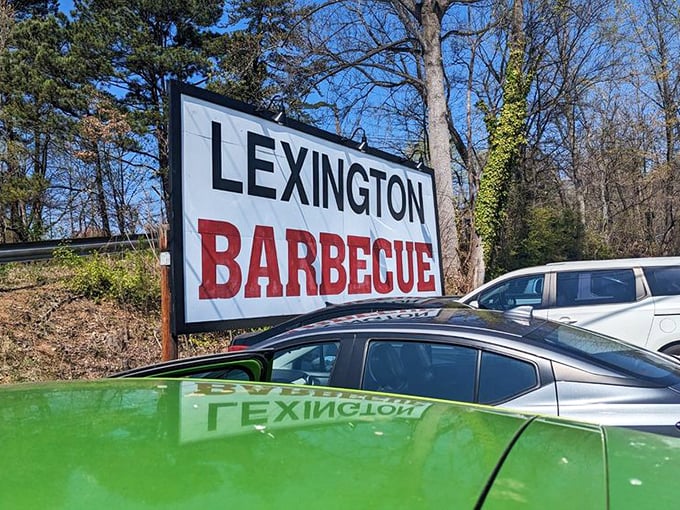 That no-nonsense sign is like a beacon to barbecue pilgrims&mdash;simple, straightforward, and promising exactly what it delivers: legendary Lexington barbecue.