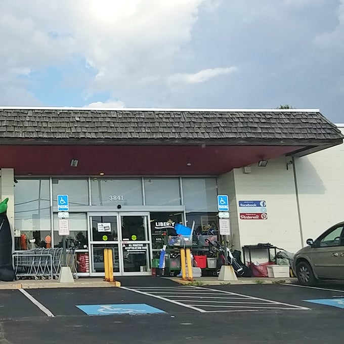 The exterior promises adventure, and the interior delivers on every single bargain-hunting expectation.