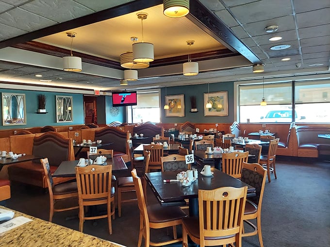 Tables numbered and ready for action&mdash;like a delicious game of culinary bingo where everyone wins something wonderful.