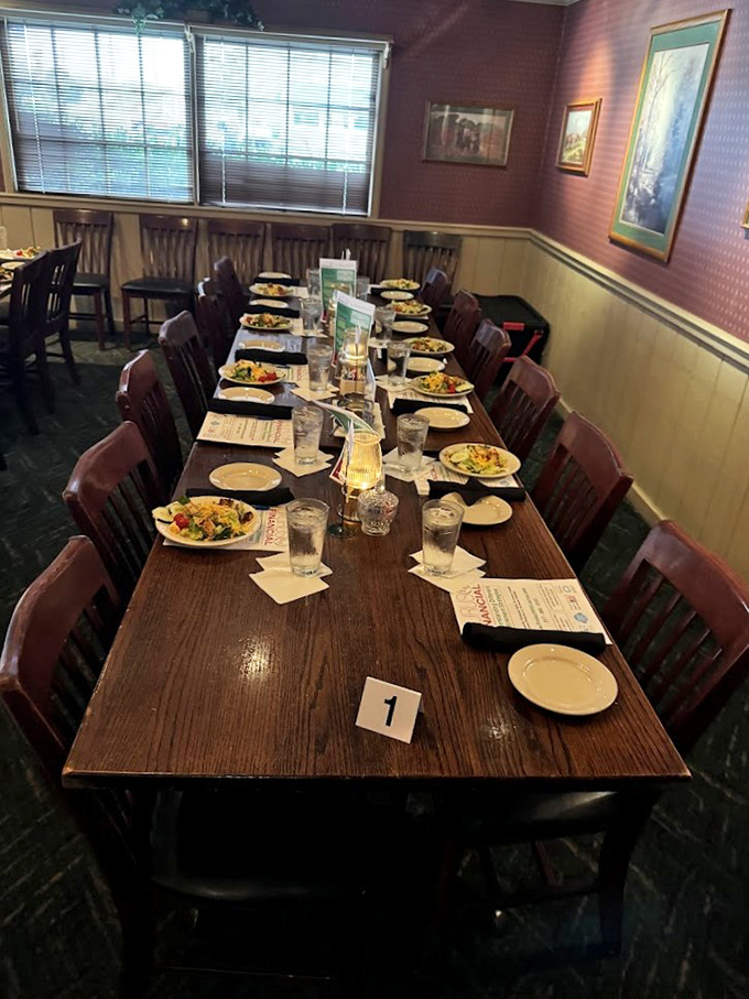 Long tables set for gatherings where memories are made between bites. Number 1 means you're first in line for the feast.