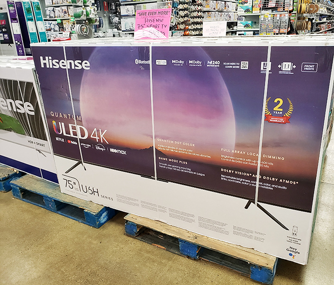 Television technology at prices that won't require a second mortgage or explaining to your children why dinner is ramen again.