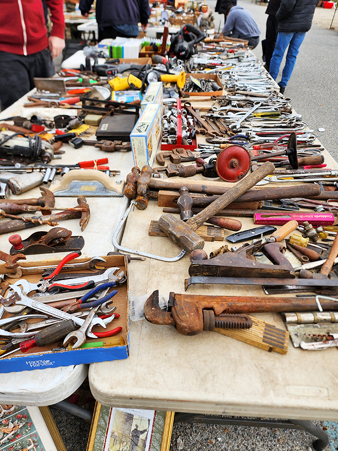 Tool heaven for the DIY crowd. These aren't just implements; they're possibilities, histories, and solutions to problems you didn't know you had yet.