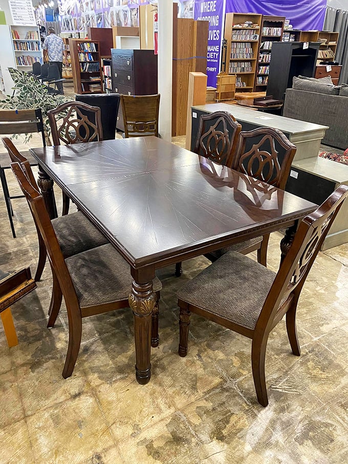 This dining set isn't just furniture&mdash;it's the stage for future Thanksgiving dinners and heated Monopoly tournaments.