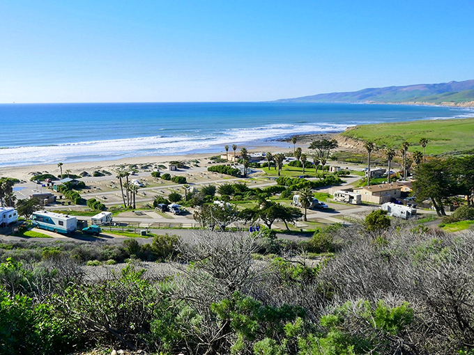 Lompoc: Rolling hills meet the Pacific in a dramatic landscape that feels more like a painting than real life.