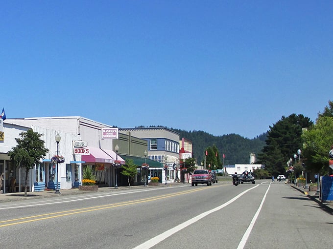 Reedsport's main street maintains its working-class roots, perfect for retirees who appreciate value over pretense.