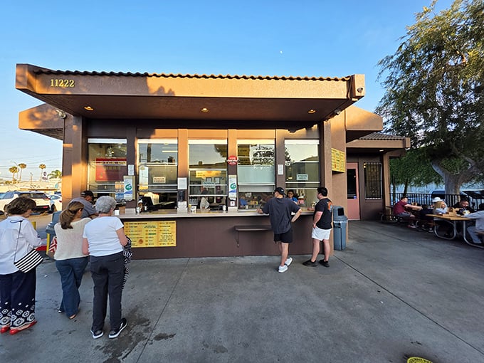 Tito's Tacos' simple walk-up window has been the starting point for countless taco pilgrimages since the Eisenhower administration.