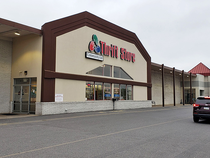 This unassuming exterior hides a wonderland of bargains that would make even the most seasoned thrifter gasp.