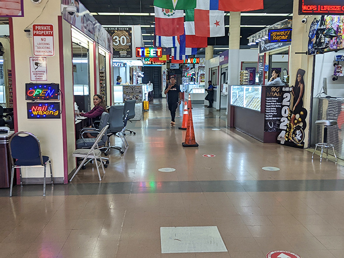 Clean, bright, and air-conditioned&mdash;this market offers a more upscale alternative to traditional outdoor fleas.