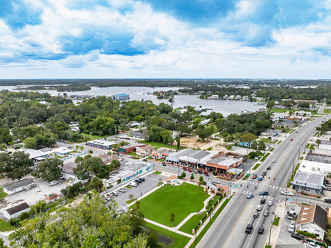 From above, Crystal River reveals its perfect balance of nature and small-town living. Water, woods, and community&mdash;Florida's best-kept affordable secret. 