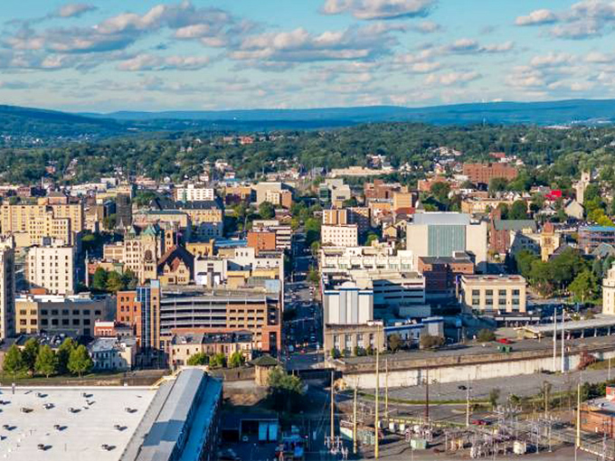 From above, Greenville reveals itself as the perfect blend of urban convenience and rural charm—like a mullet haircut that somehow actually works.