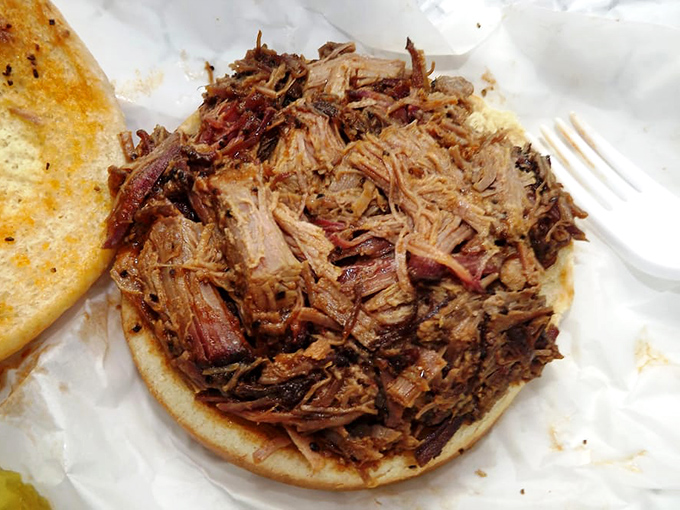 When barbecue meets bread &ndash; a simple delivery system for smoky perfection that requires no utensils, just napkins and dedication.