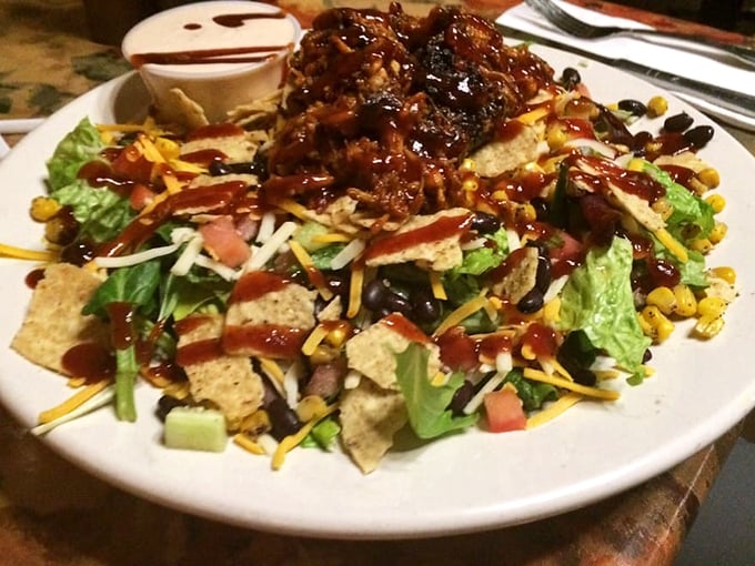 "I'll just have a salad," said no one ever with disappointment at Bone Heads. This garden of protein proves healthy-adjacent eating can still be indulgent.