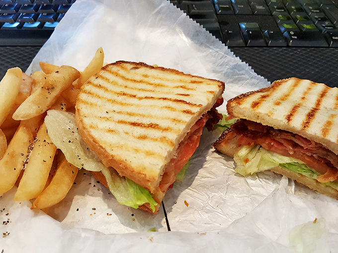 The BLT &ndash; three humble letters that represent sandwich perfection. Crisp, fresh, and grilled to golden perfection alongside seasoned fries.