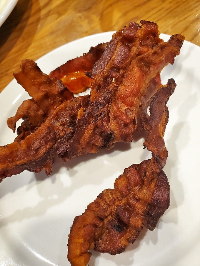 Bacon cooked to that perfect point between chewy and crisp. Not just a side dish&mdash;it's the reason many of us get out of bed.