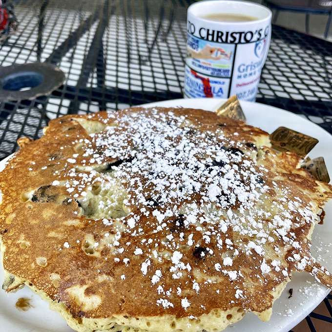 A pancake so perfectly golden and fluffy it deserves its own Instagram account. Dusted with powdered sugar and served with a side of nostalgia.