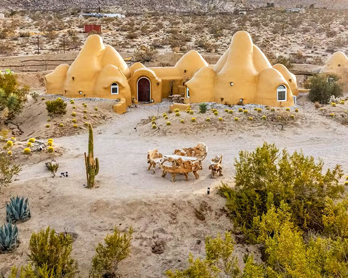 The famous dome houses of Joshua Tree look like something between a Star Wars set and an eco-friendly future. Desert living reimagined.