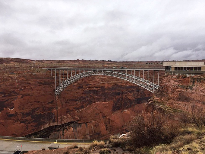 Engineering meets geology in a graceful dance. This bridge spans the gap while perfectly complementing the natural artistry of the surrounding landscape.