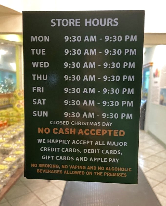Open nearly every day until 9 because key lime cravings don't follow a conventional schedule. The "No Cash" policy keeps the pie line moving!