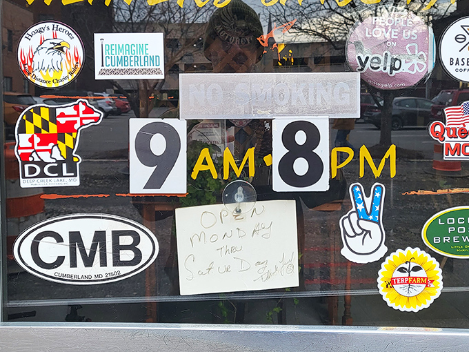 Posted hours mean business here, because when you're this good, people plan their schedules around you.