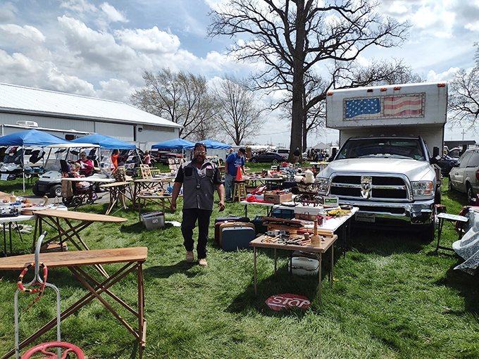 The vendor's domain&mdash;where tables of curiosities await new homes and every item has a story the seller is usually eager to share. 