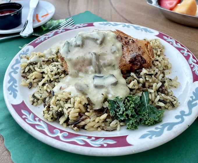 Chicken Kiev that's traveled through time from the 1960s, bringing with it all the buttery, herby goodness that made it a classic in the first place.