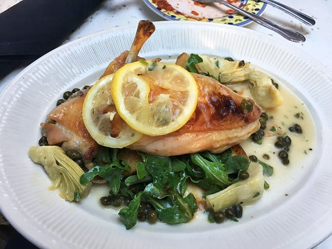 Chicken piccata that proves sometimes the simplest dishes require the most skill. Those capers aren't just garnish&mdash;they're exclamation points.