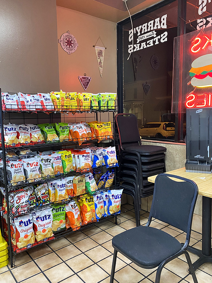 The chip selection rivals the Federal Reserve's variety of currency. These crunchy companions are the perfect sidekick to sandwich royalty.