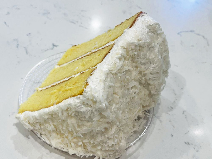 This coconut cake doesn't just have a snow-capped appearance&mdash;it's an avalanche of flavor. Three perfect layers of sunshine-yellow cake embraced by clouds of coconut frosting.
