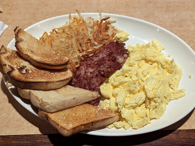 Corned beef hash breakfast that transforms morning into a celebration worth getting out of bed for.