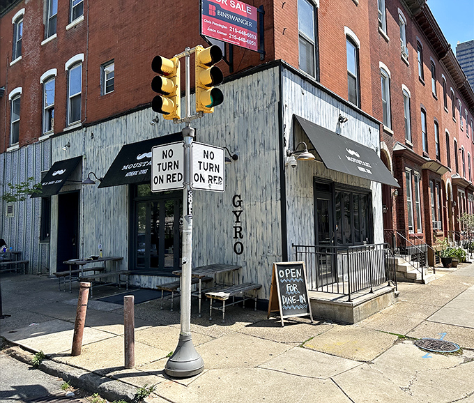 Perched on a Philadelphia corner, this unassuming gyro joint proves that culinary treasures often hide in plain sight.