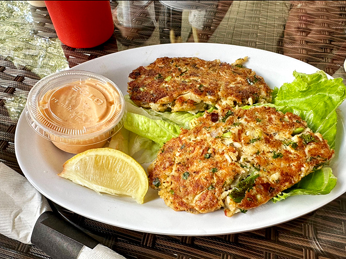 These crab cakes are what happens when someone respects the crab&mdash;more sweet lump meat than filler, served with nature's perfect garnish.