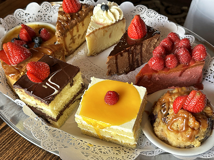 A dessert tray that makes adults act like children on Christmas morning. Life's big question: how many can you try before your friends judge you?