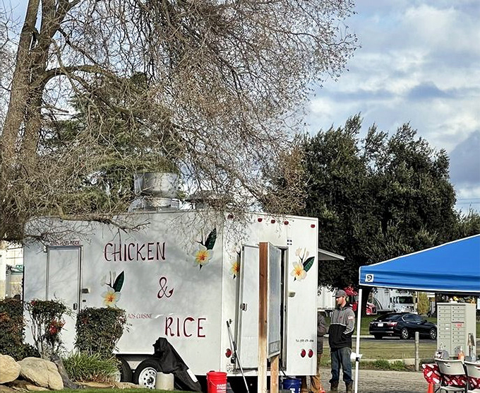 Even on cloudy days, this unassuming truck radiates warmth, promising flavor that brightens the Central Valley landscape one plate at a time.