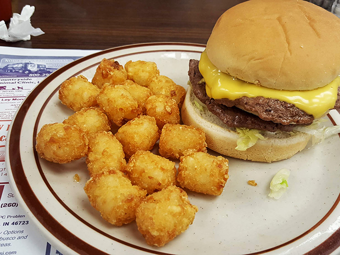 The cheeseburger and tots&mdash;America's power couple. No food stylist needed when honest-to-goodness deliciousness is the only filter that matters.