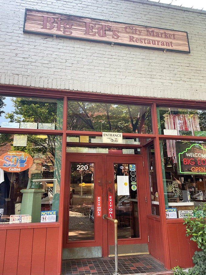 The entrance to Big Ed's isn't just a doorway&mdash;it's a portal to a world where calories don't count and Southern hospitality flows as freely as the coffee.