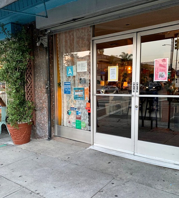 The entrance to pizza paradise is appropriately humble&mdash;like all truly great food experiences, what matters is what awaits inside.