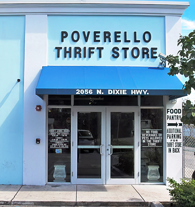 The gateway to guilt-free retail therapy. This entrance has welcomed thousands seeking bargains while supporting one of Florida's most impactful community organizations.