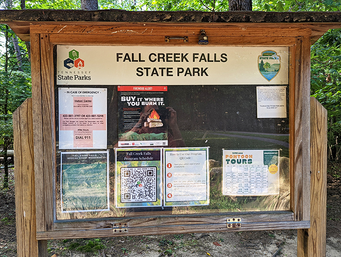 This information board contains the answers to questions you haven't thought to ask yet, including "Where exactly am I?" and "What was that noise?"