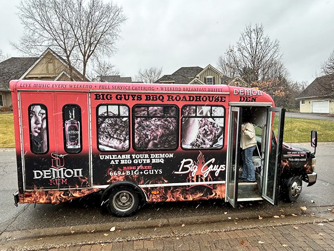 Their food truck brings the smoke show to you. Like the ice cream truck of your childhood, but with brisket instead of popsicles.