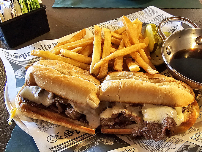 The French Dip sandwich&mdash;where thinly sliced beef and melted cheese create the ultimate comfort food marriage, with au jus playing matchmaker.