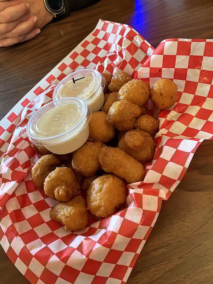 Fried mushrooms that make you wonder why truffles get all the fancy attention. These humble buttons, transformed by heat and batter, deliver pure joy.