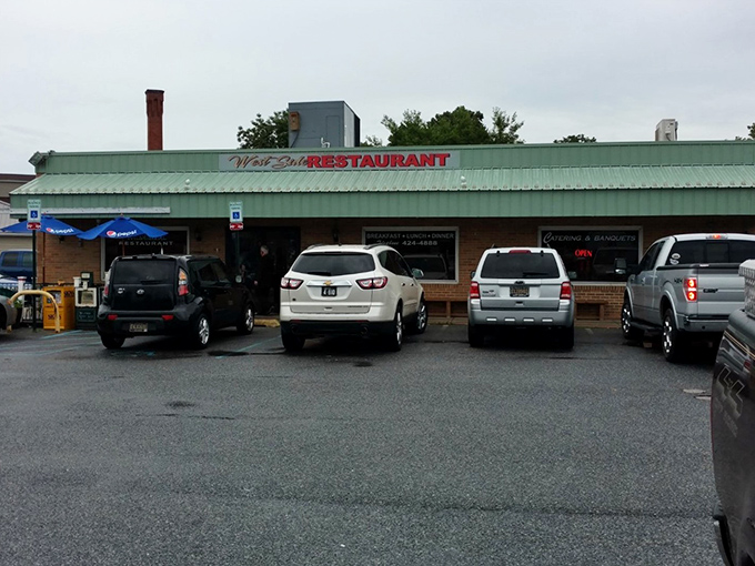 A parking lot filled by 8am tells you everything you need to know. The cars gather like faithful congregants at this temple of breakfast, where reservations are unheard of but devotion is expected.