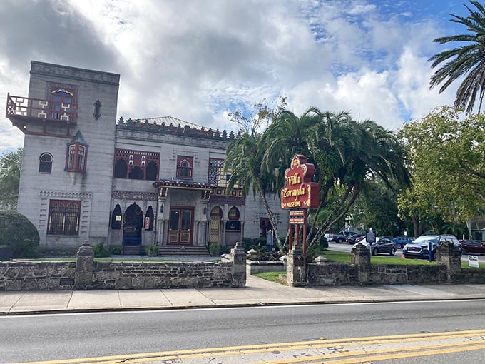 Villa Zorayda's front facade greets visitors with the architectural equivalent of "you're not in Florida anymore"&mdash;except you absolutely are.