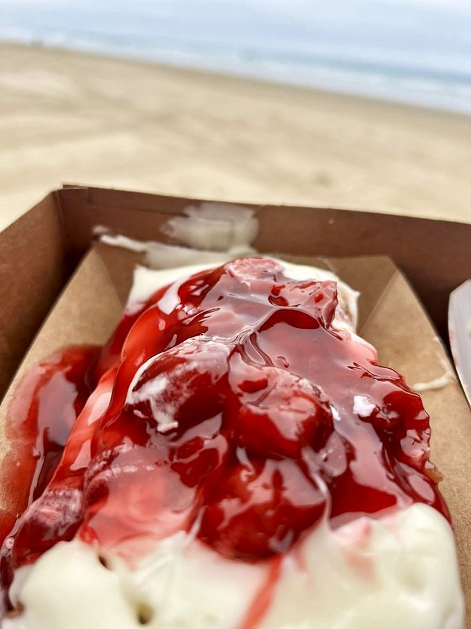 The cherry-topped masterpiece that makes you forget all your troubles. This cream cheese and cherry creation belongs in the Dessert Hall of Fame.